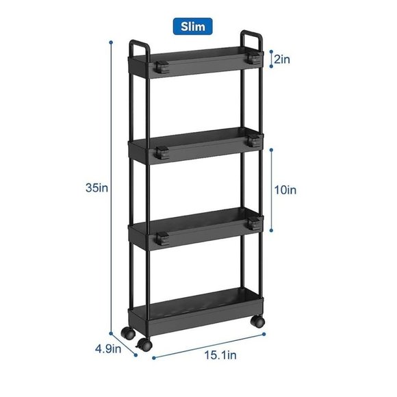 ‎AOTENG STAR | Storage & Organization | Brand New Slim Storage Trolley ...